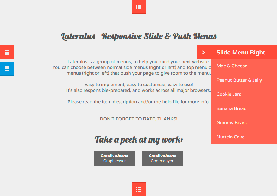 Lateralus - Slide & Push Menus by jellyinkpt | CodeCanyon